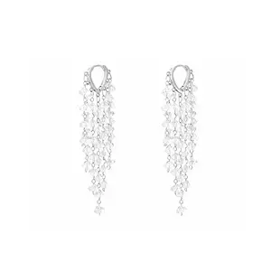 CHANEL JOAN ELKAYAM Dangle Beaded Huggie Earrings