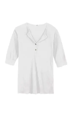 ALL THREE Gaia Tissue Cotton Henley