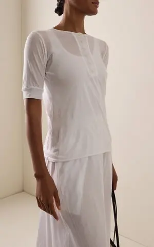 ALL THREE Gaia Tissue Cotton Henley