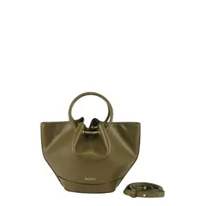SAONARA BRAND Mini Capazo Bag Khaki Leather
