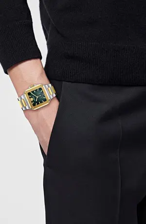 Versace Greca Edge Two-tone Bracelet Watch