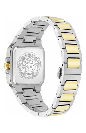 Versace Greca Edge Two-tone Bracelet Watch