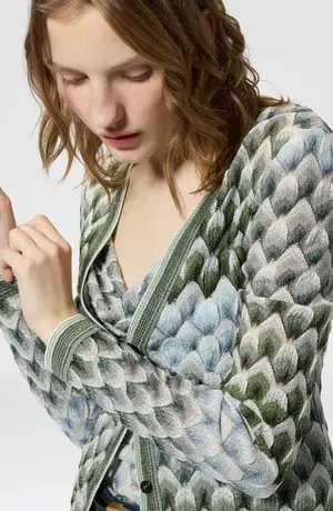 Missoni Metallic Lace Stitch Cardigan