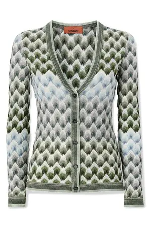 Missoni Metallic Lace Stitch Cardigan