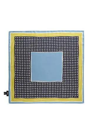 Echo Dotty Silk Bandana - Navy