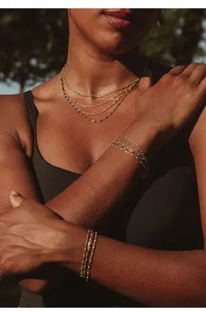 SET & STONES Kaz Bead Station Necklace