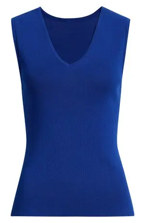 TAHARI ASL Sweater Tank - Saphire