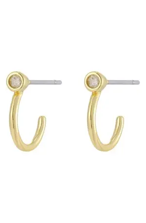 ST. MORAN Crystal Wrap Around Hoop Earrings