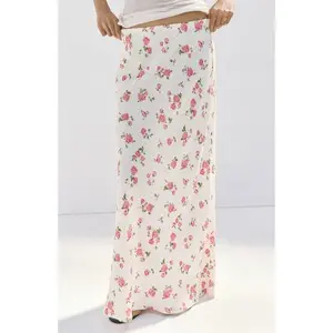 MANGO Floral Print Maxi Skirt