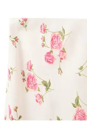 Mango Floral Print Maxi Skirt