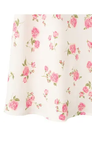 Mango Floral Print Maxi Skirt
