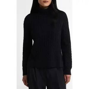 BARBOUR Ambleside Cable Knit Turtleneck Sweater