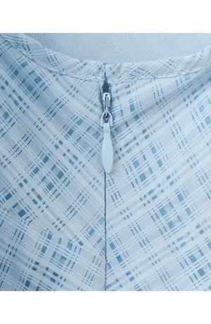 Mango Checked Asymmetrical Midi Dress