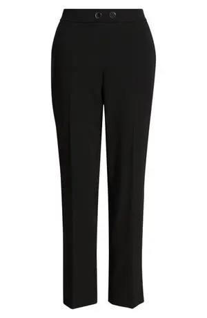 Anne Klein Straight Leg Pull-on Pants