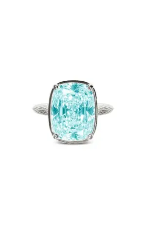 Sterling Forever Elongated Cushion Statement Ring - Silver