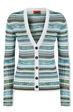 Missoni Mixed Stripe Rib Cardigan