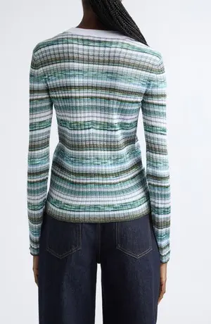 Missoni Mixed Stripe Ribbed Cardigan