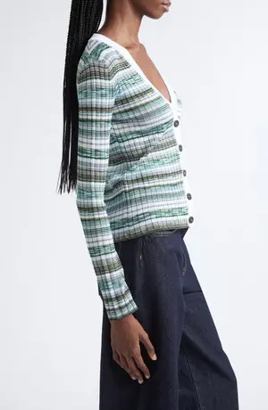 Missoni Mixed Stripe Ribbed Cardigan