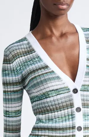 Missoni Mixed Stripe Ribbed Cardigan
