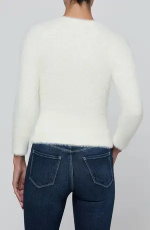 L'Agence Agathe Fuzzy Cropped Cardigan