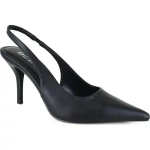 Bcbgmaxazria Conny Pointed Toe Slingback High Heel Pumps - Black