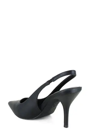 Bcbgmaxazria Conny Pointed Toe Slingback High Heel Pumps - Black