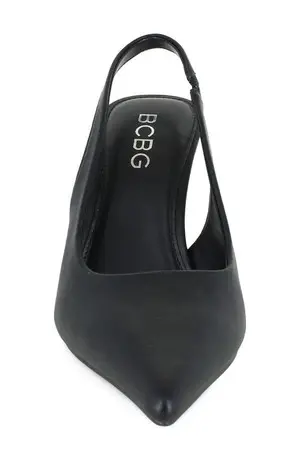 Bcbgmaxazria Conny Pointed Toe Slingback High Heel Pumps - Black