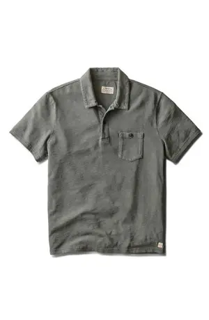Marine Layer Luxe Slub Organic Cotton Pocket Polo