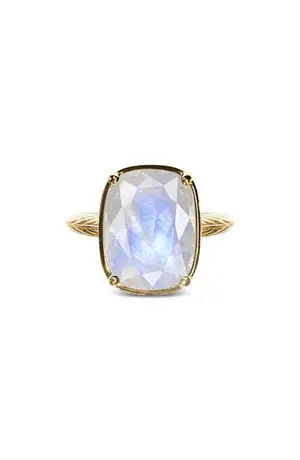 Sterling Forever Sterling Elongated Cushion Stone Ring - Gold