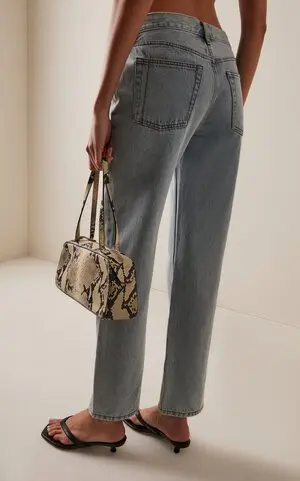 Still Here Life Rigid Mid-rise Straight-leg Jeans