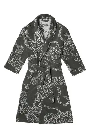 Desmond & Dempsey Print Cotton Terry Cloth Robe