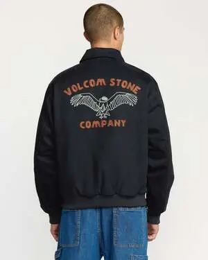 Volcom Highsiders Jacket Varsity Style Canvas And Twill With Embroidered Detail