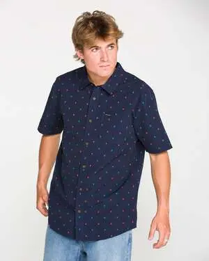 Volcom Bankstone Short Sleeve Shirt - Midnight