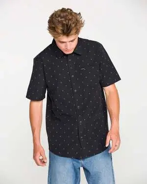 Volcom Bankstone Short Sleeve Shirt - Black