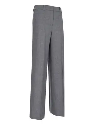 Incotex Neera" Wide Leg Virgin Wool Pants