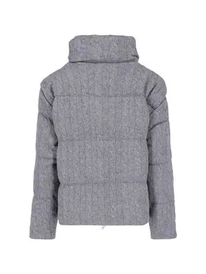 Polo Ralph Lauren Down Jacket In Wool And Cashmere