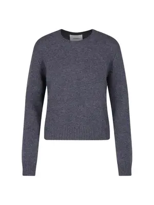 LISA YANG Mable" Cashmere Crew Neck Sweater - Gray