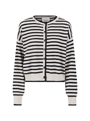LISA YANG Striped Cashmere Cardigan