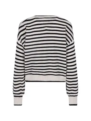 LISA YANG Striped Cashmere Cardigan