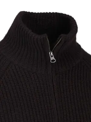 LISA YANG Cashmere Zip Cardigan - Brown