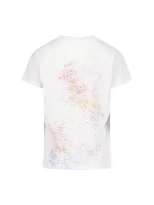 MOTHER Boxy Goodie Goodie" Printed Cotton T-shirt - White
