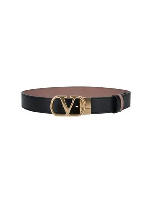 Valentino Garavani Vlogo Signature Reversible Belt - Black