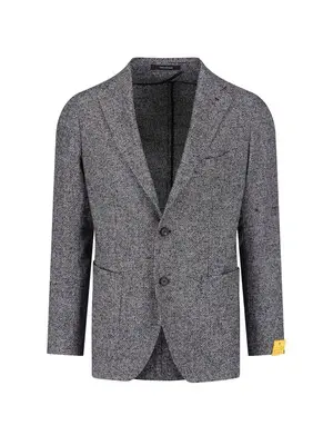 Tagliatore Single-breasted Blazer In Wool Blend