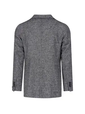 Tagliatore Single-breasted Blazer In Wool Blend