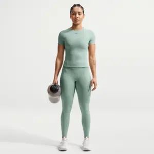 Nike Universa High-waisted Full-length Leggings With No Front Seam - Green
