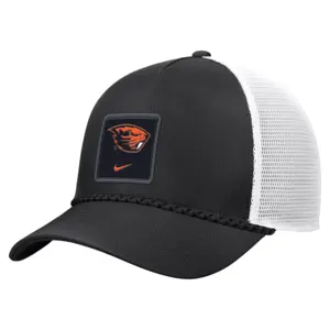 Nike Oregon State Sideline Rope College Trucker Adjustable Hat - Black