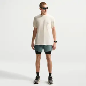 Nike Stride Dri-fit 5" Brief-lined Running Shorts - Grey