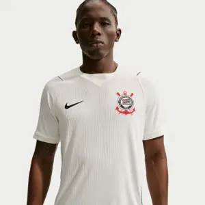 Nike S.c. Corinthians 2026/27 Match Home Aero-fit Soccer Authentic Jersey - White