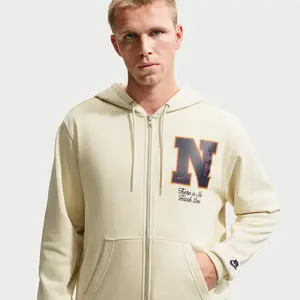 Nike Sportswear Club French Terry Full-zip Hoodie - Brown