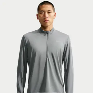 Nike Pacer Dri-fit 1/2-zip Running Top - Grey